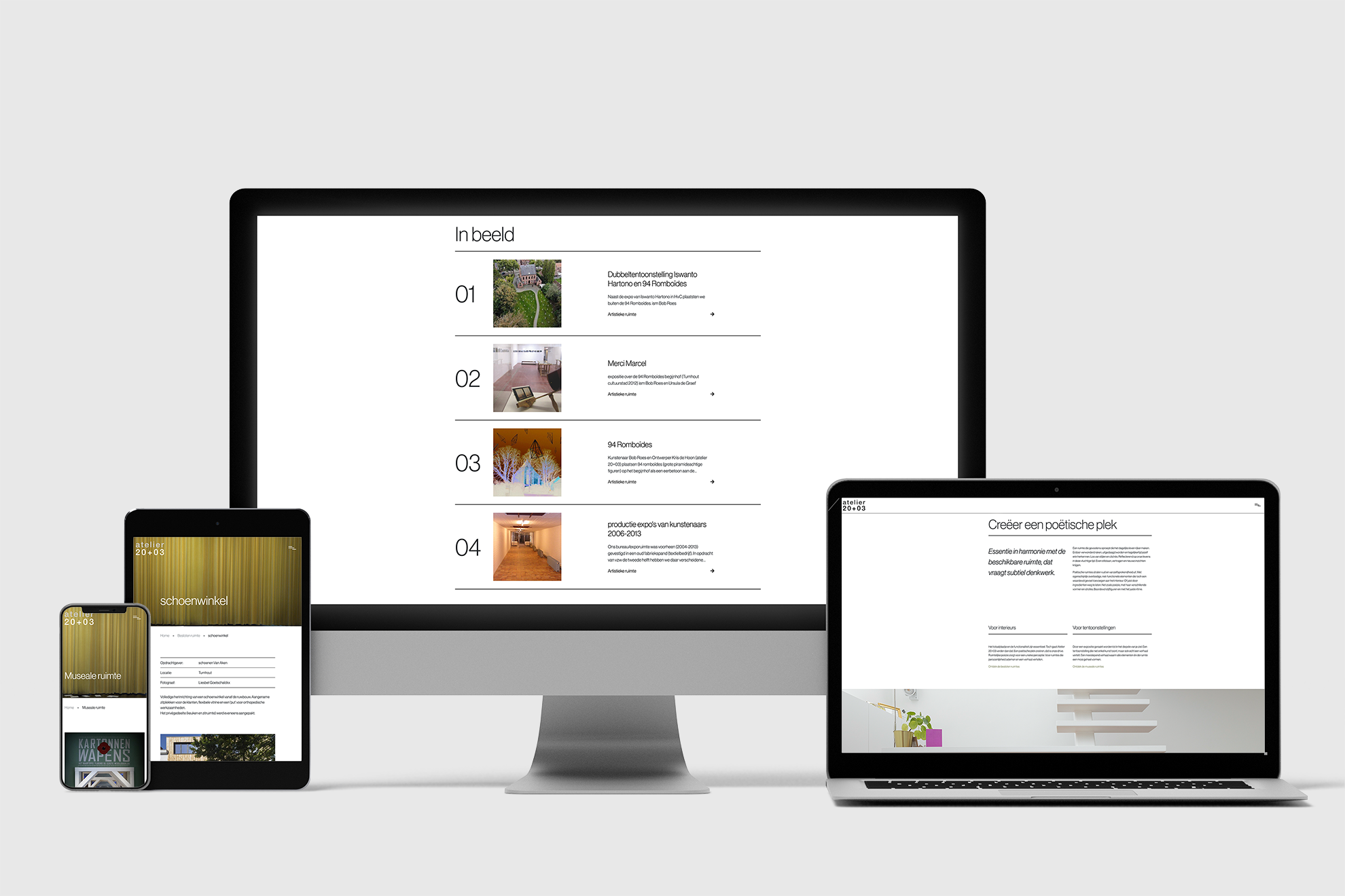 Atelier 20+03 - Turnhout / Web design & development | culd.